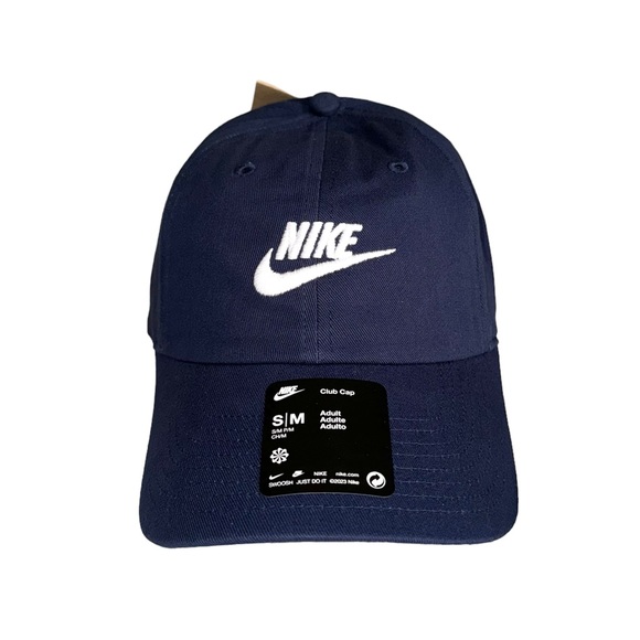 Nike | Accessories | Nike Club Unisex Cap Hat In Navy Blue | Poshmark